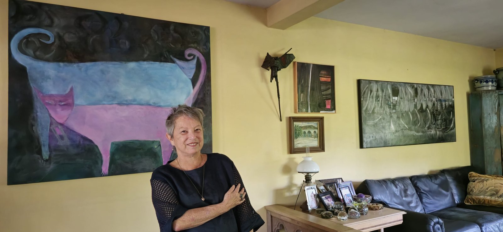 Retrospectiva de Berenice Unikowsky, a artista dos gatos e do abstrato ...